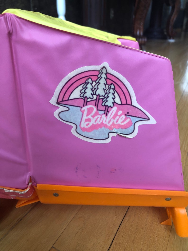 Vintage 1970s BARBIE Mattel Camping Dune Buggy and Trailer Camper Set ...