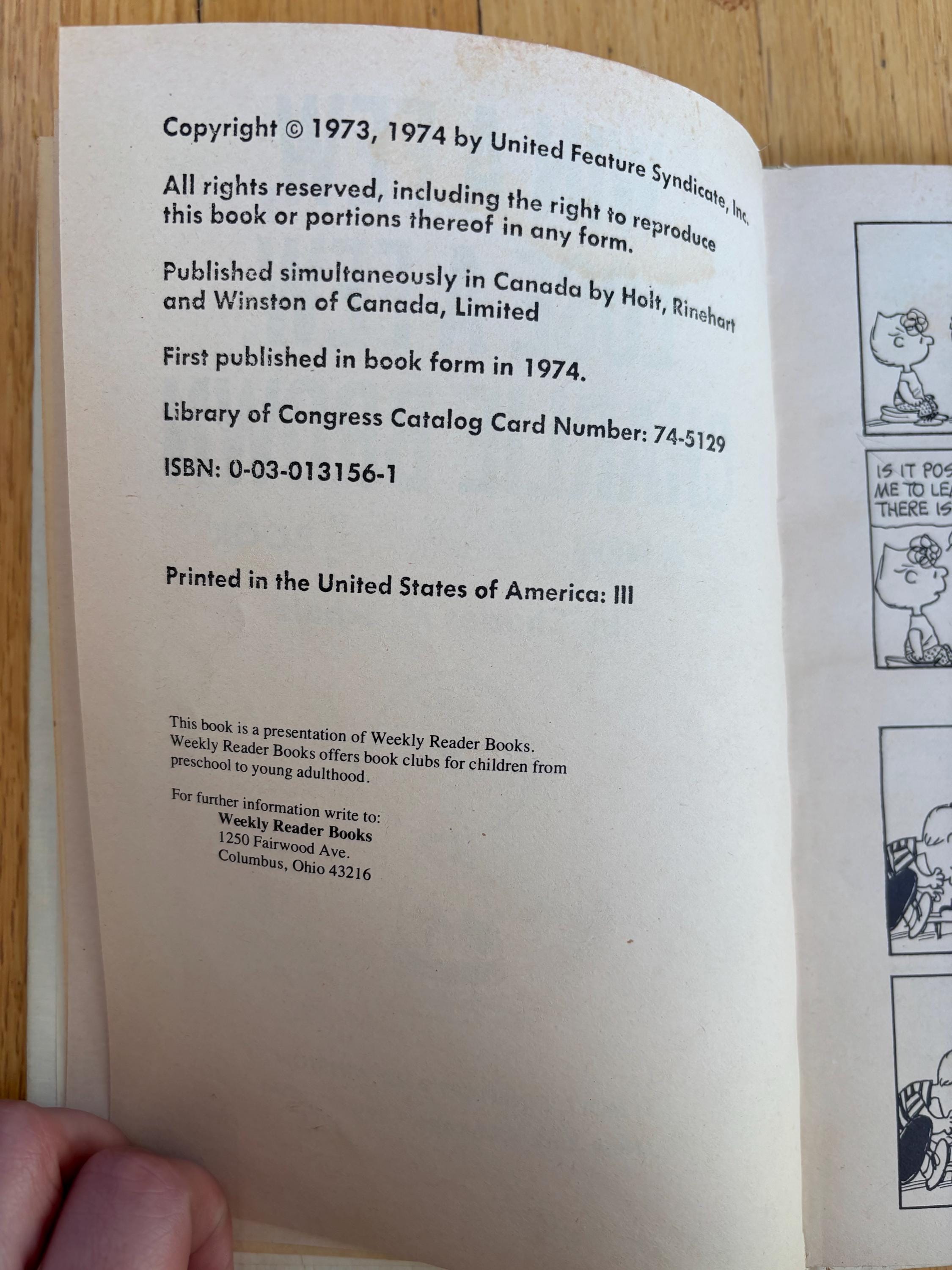 1974 Win a Few, Lose a Few, Charlie Brown Hardcover Book: A Peanuts ...
