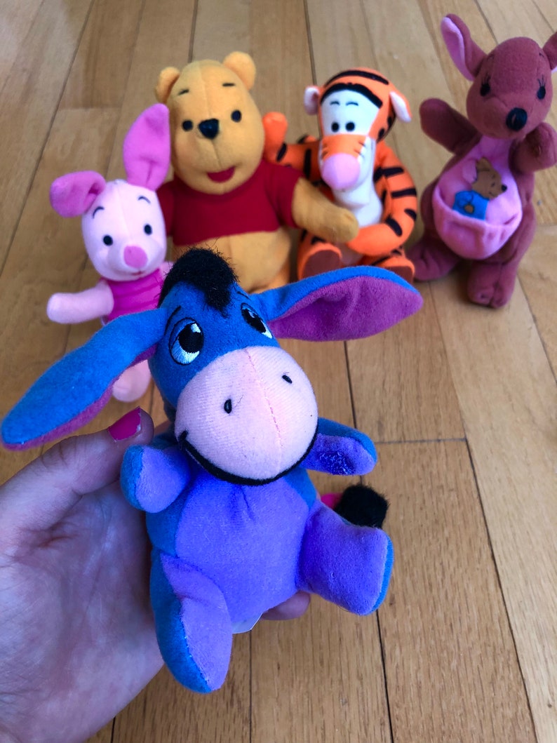 Rare COMPLETE 1997 Mattel Marked Pooh & Friends Set of 5 Plush ...