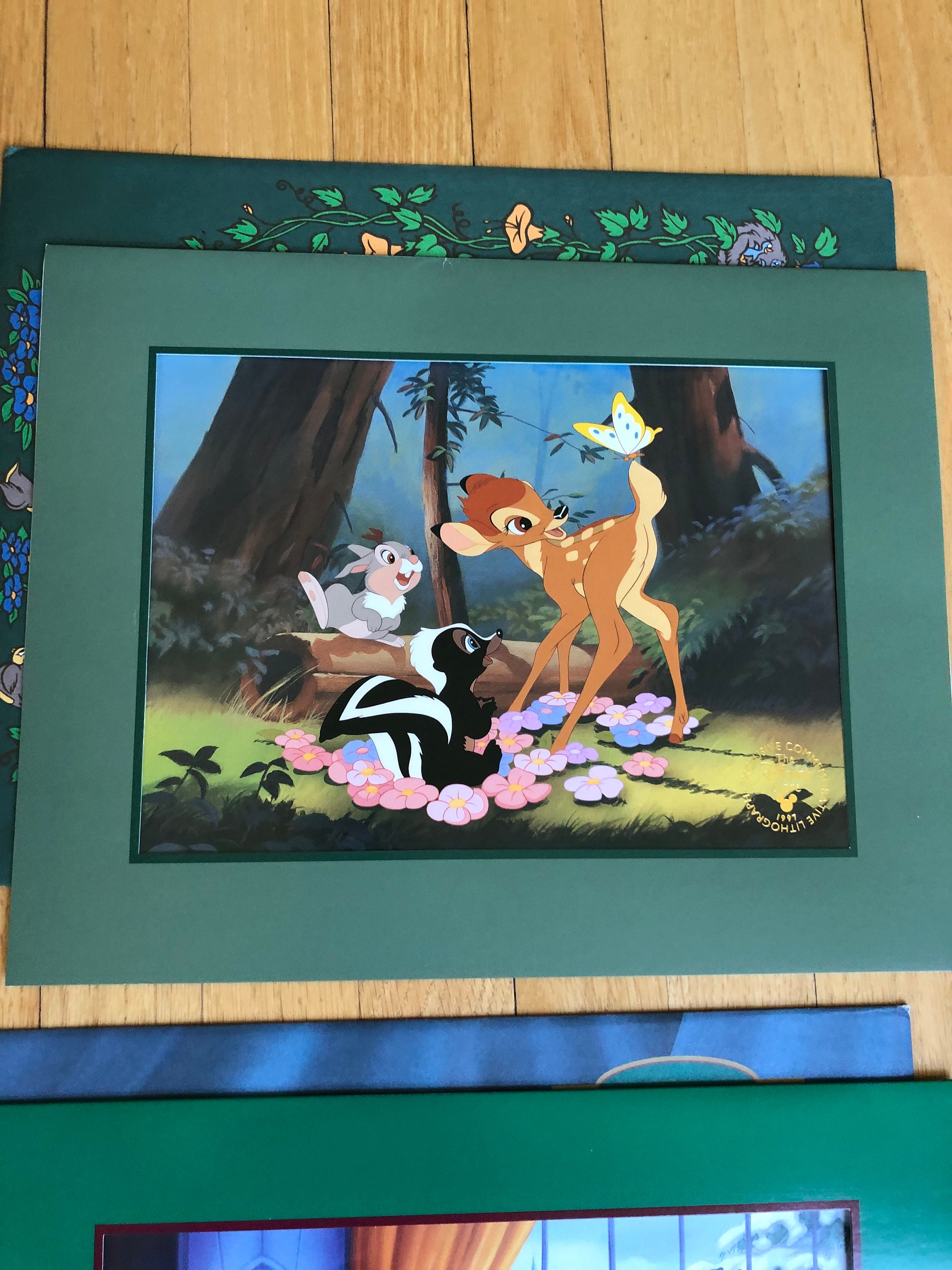 Disney's Collectible Lithograph Printed in the USA Lot of 4 Beauty and ...