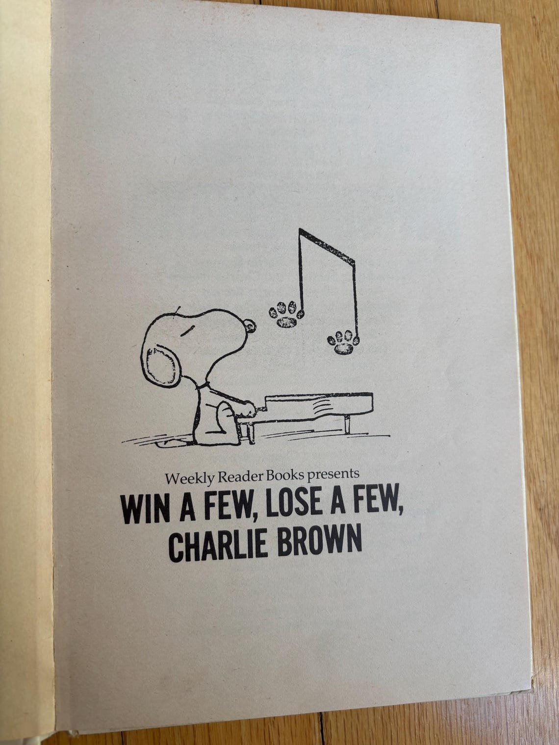 1974 Win a Few, Lose a Few, Charlie Brown Hardcover Book: A Peanuts ...