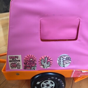 Vintage 1970s BARBIE Mattel Camping Dune Buggy and Trailer Camper Set ...