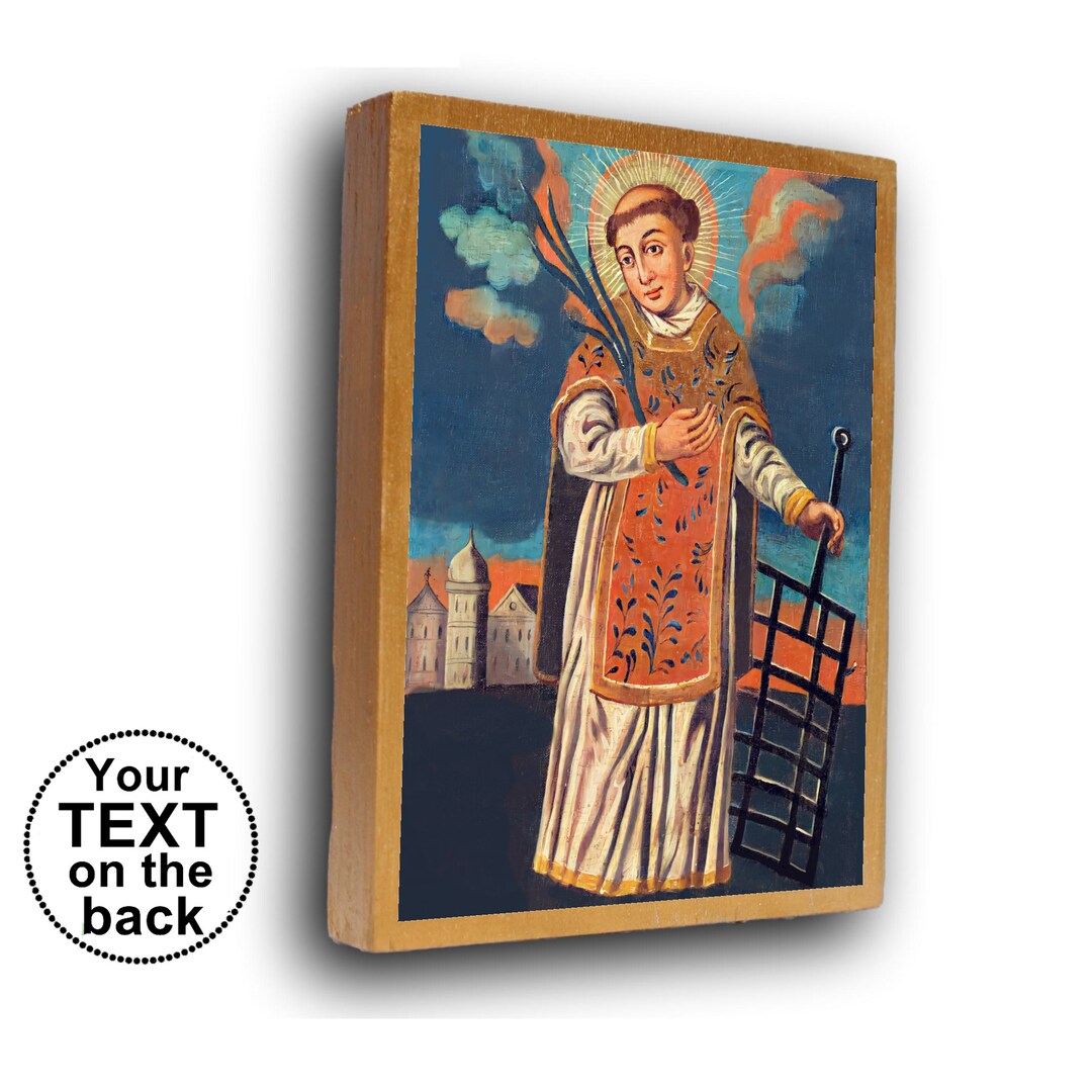 Saint Lawrence Icon, St Lawrence, Laurent of Rome, Patron of Roasters ...