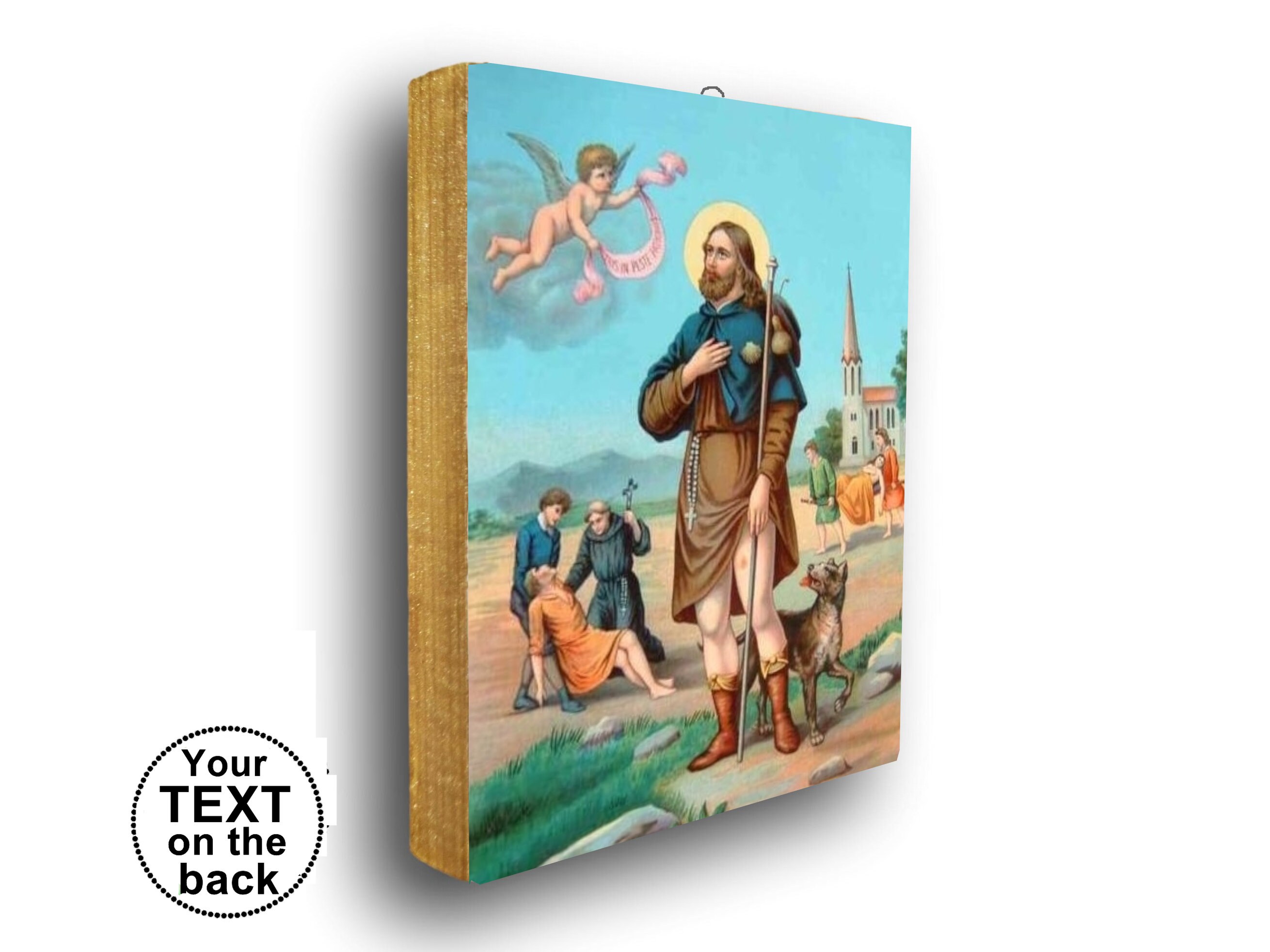 Saint Roch Icon St. Roch Icon Catholic Art St. Rocco - Etsy