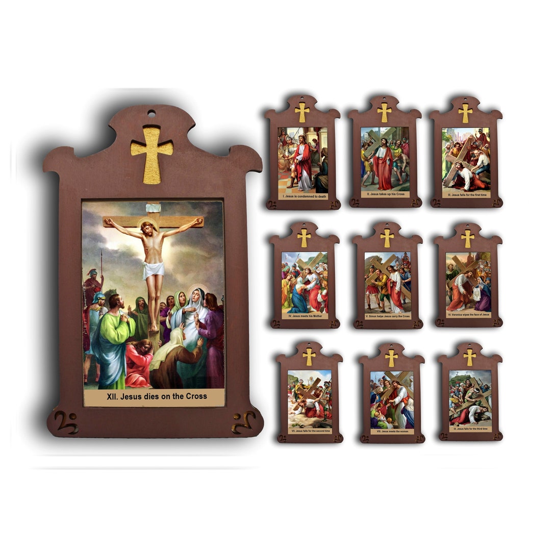 Stations of the Cross, Chemin De Croix, Stations of the Cross Set, via ...