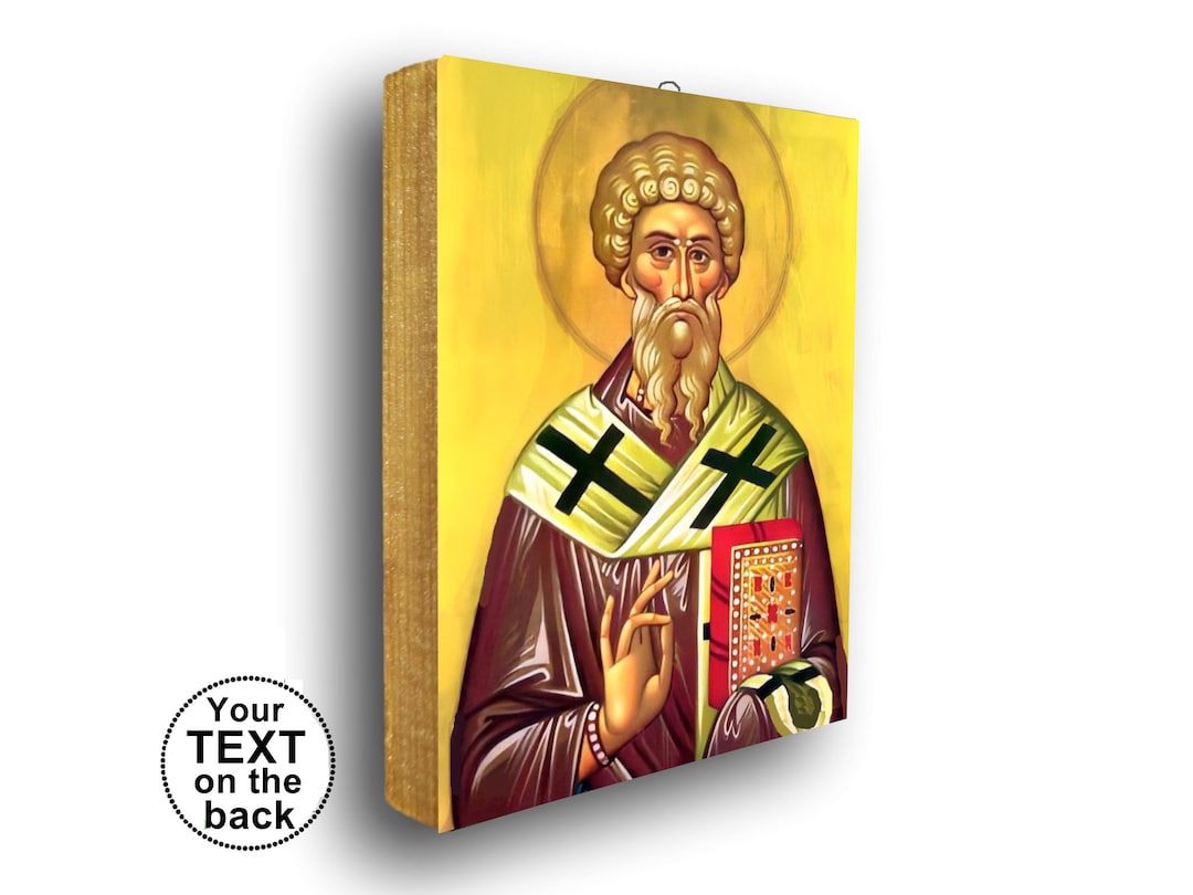Saint Blaise Icon, St. Blaise Icon, Icon of Saint Blaise, Christian ...