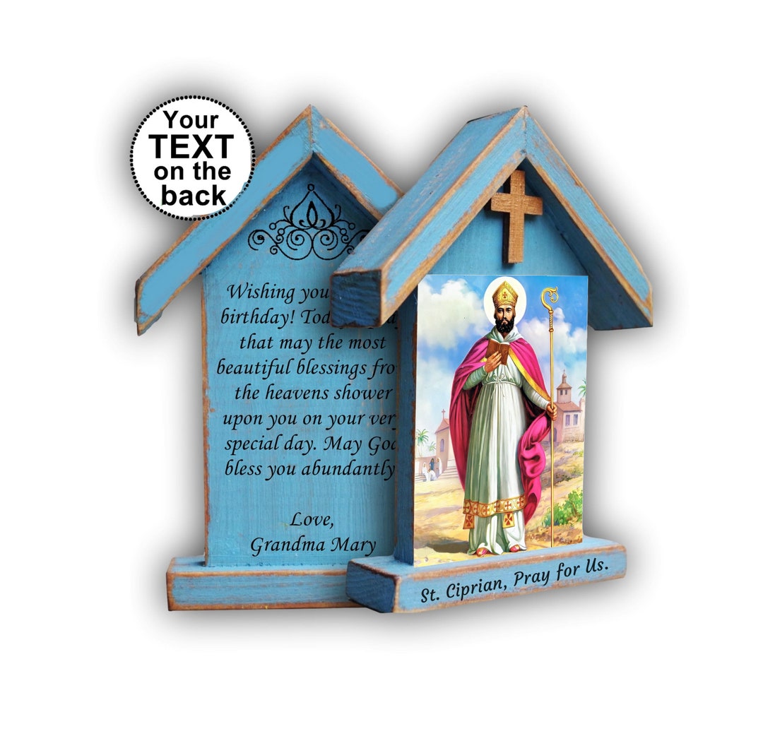 Saint Cyprian, St Cyprian of Antioch, Catholic Icon With Patron, St ...