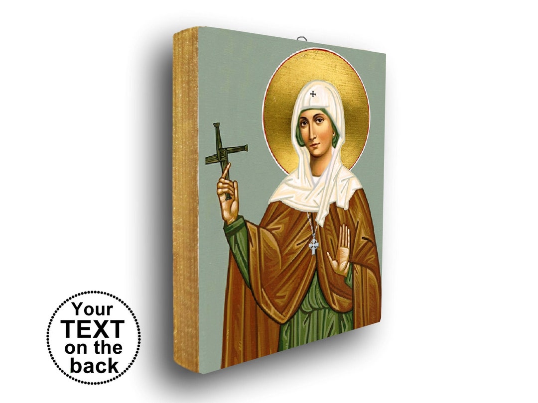 St Brigid Icon Saint Brigid of Ireland Patroness of Ireland - Etsy
