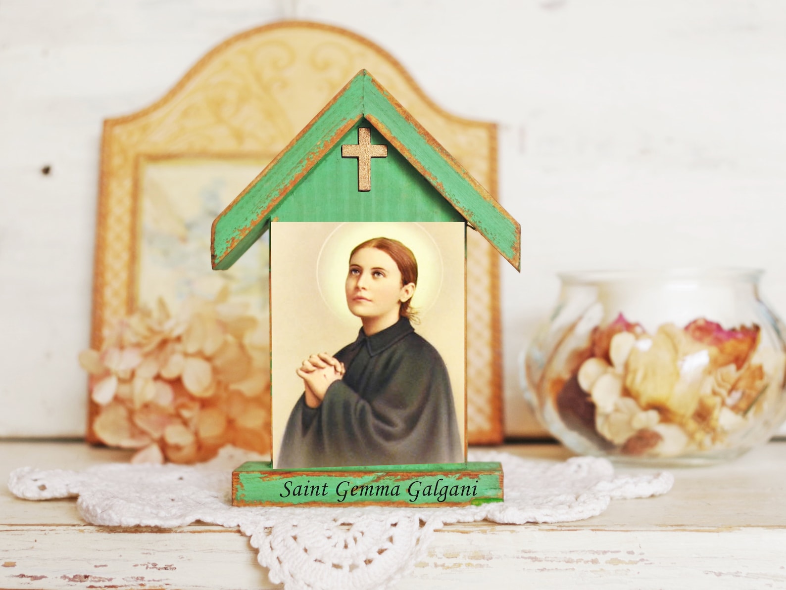 Icon Gemma Galgani Saints Gift for Women Christian Art - Etsy
