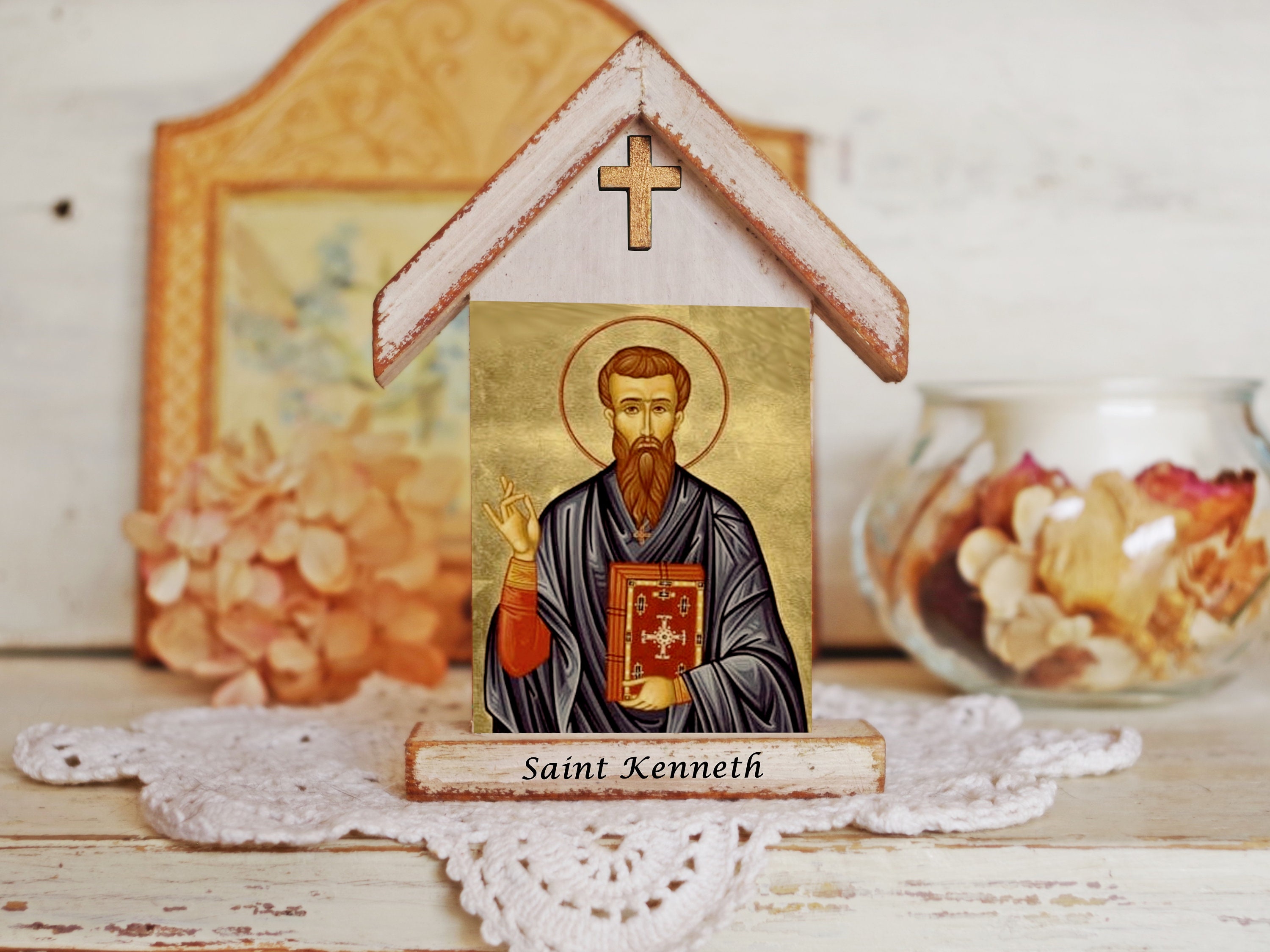 Saint Kenneth Saint Canice Christening for boy Saint Kenny | Etsy