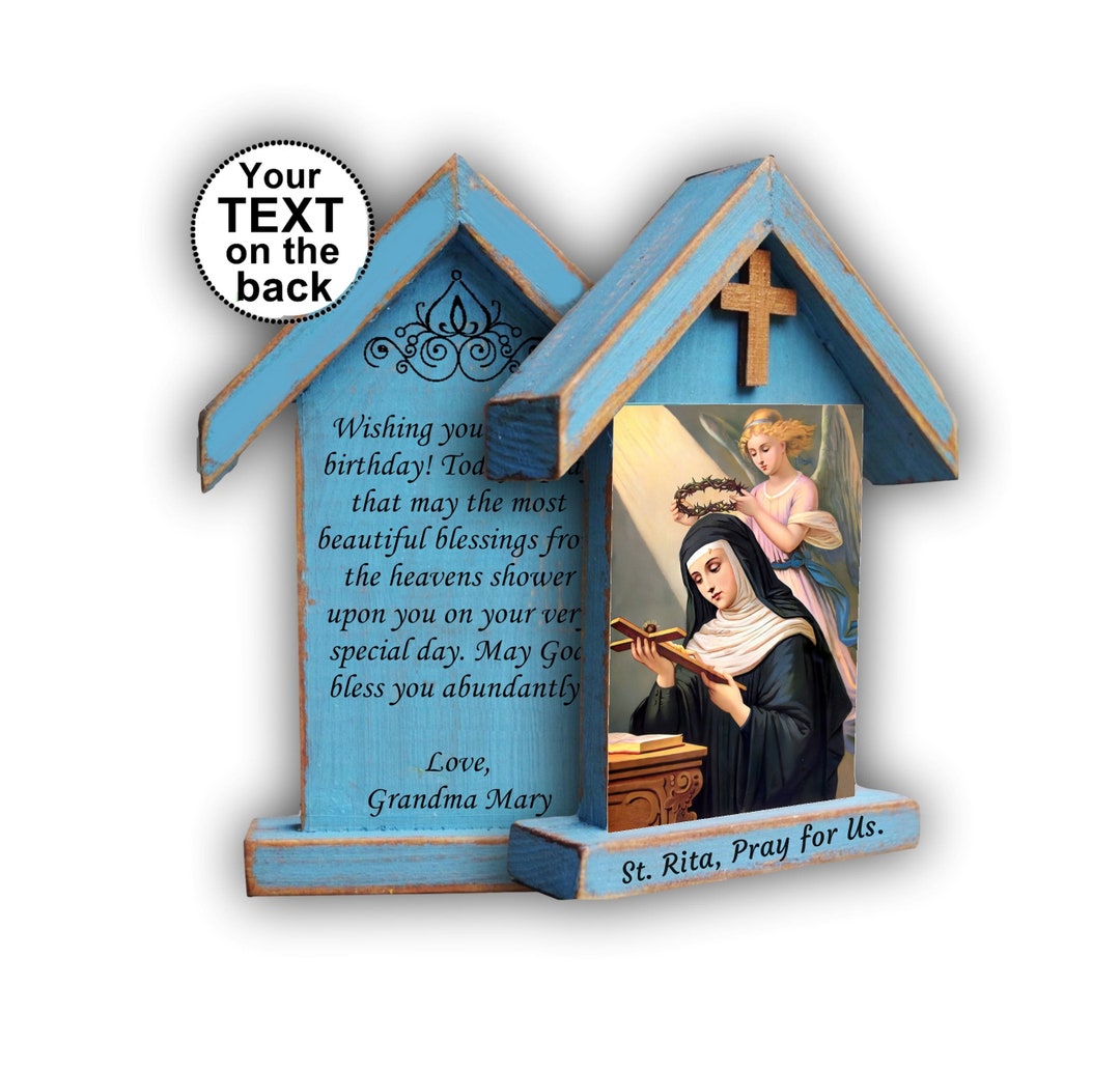 St. Rita Icon, Sait Rita Statue, Custom Religion Gift, Gift First Holy ...