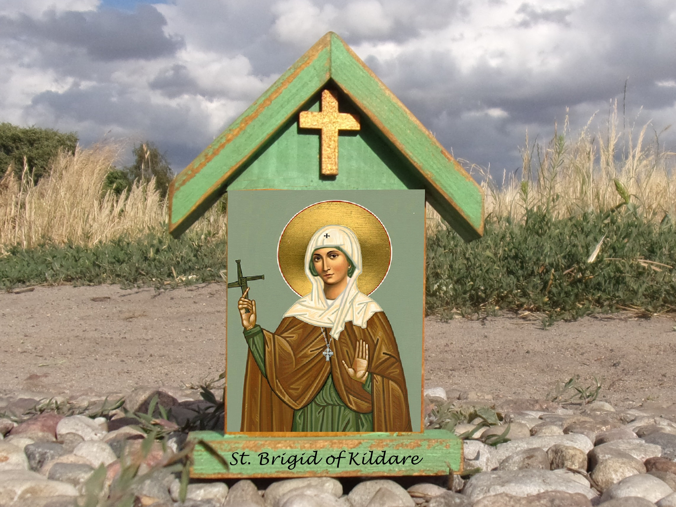 Saint Brigid of Kildare, St Brigid, Ireland's Patron, Catholic Print ...