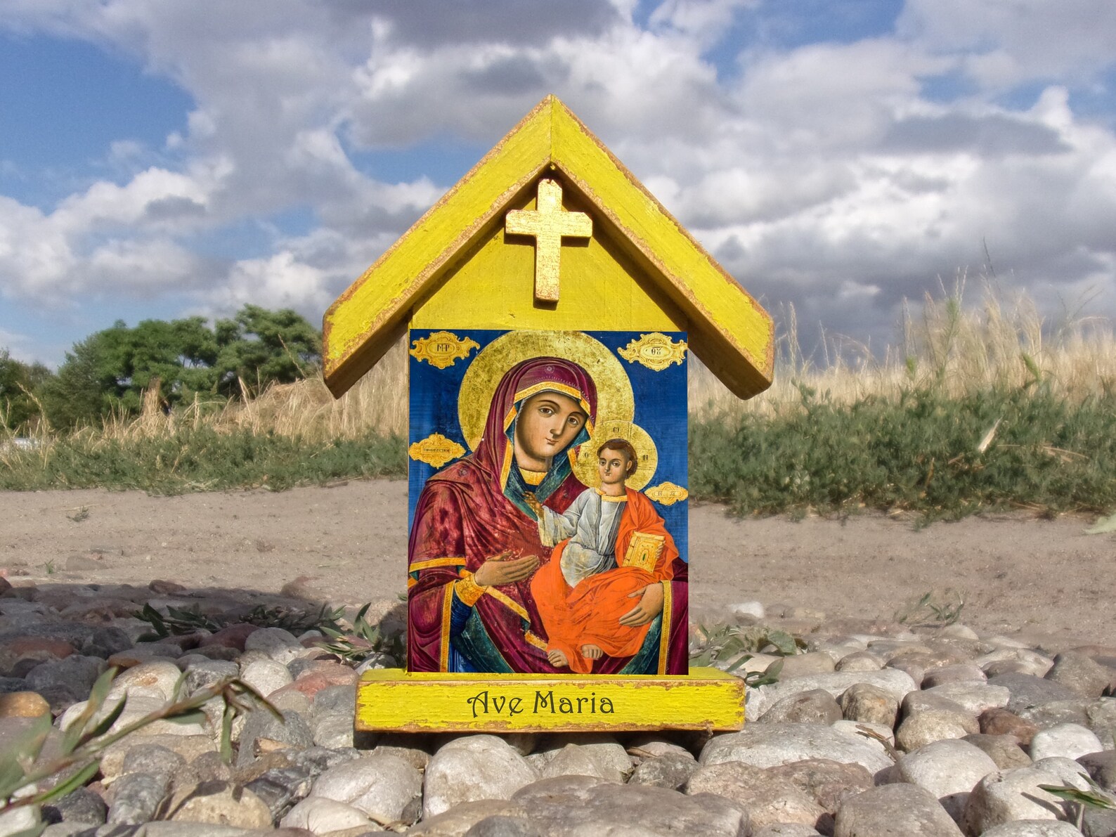 Virgin Mary Icon, Catholic Gift for Baptism, Saint Image, Madonna and ...
