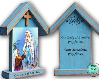 Our Lady of Lourdes Prayer Card - Etsy