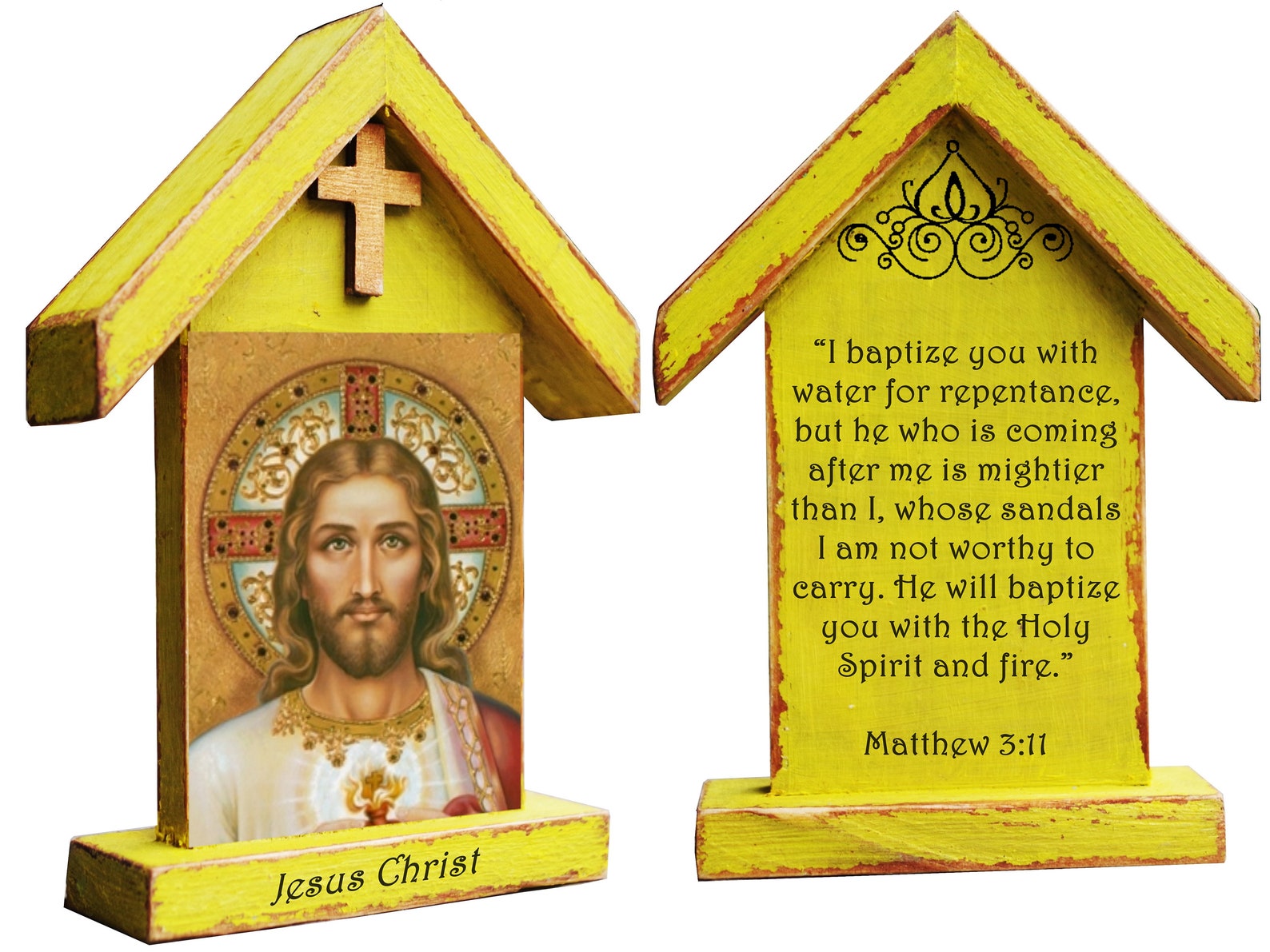 Jesus the Christ mini shrine catholic icon christian | Etsy