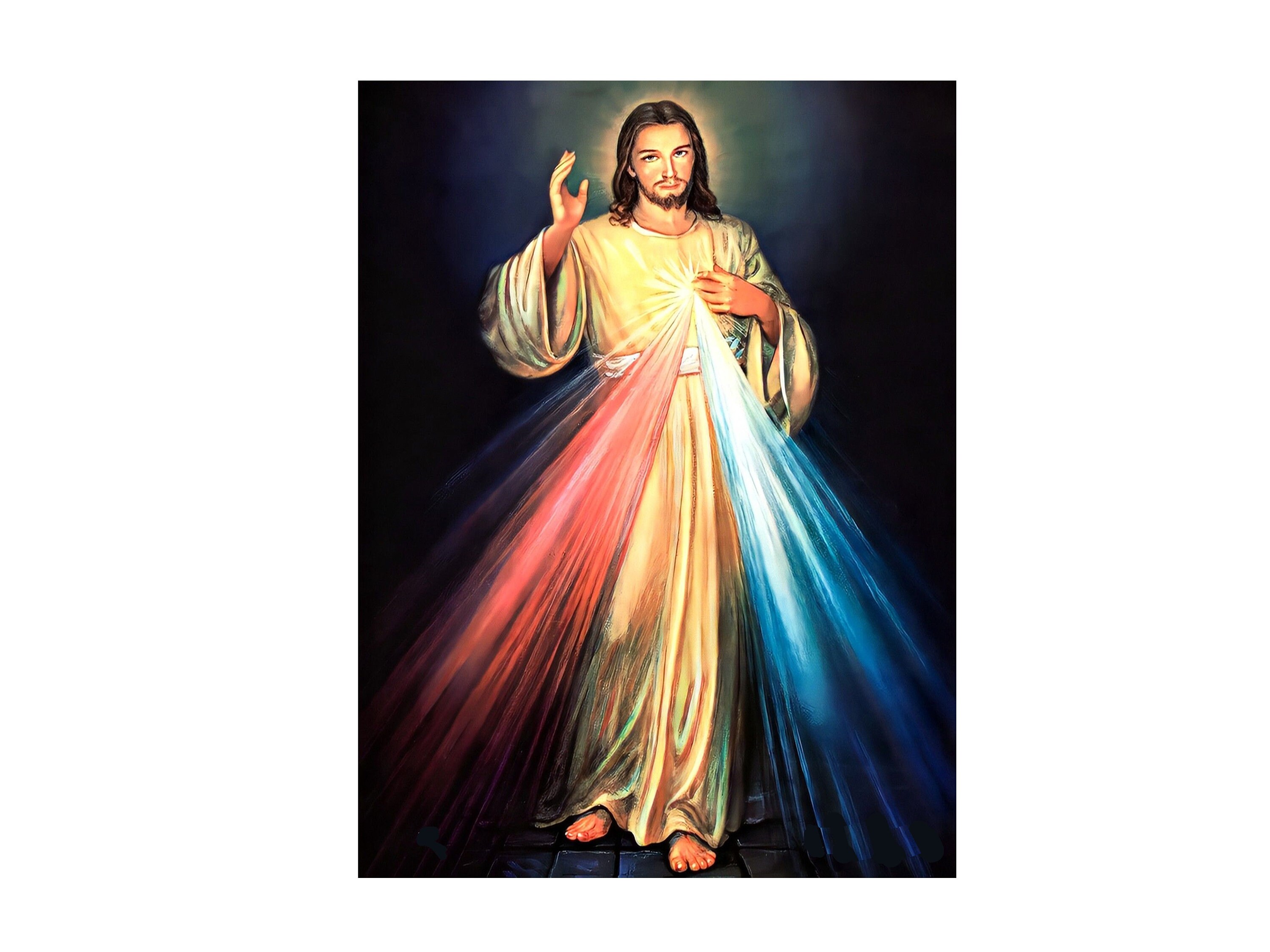 Divine Mercy Icon Divine Mercy of Jesus Jesus Christ Print | Etsy