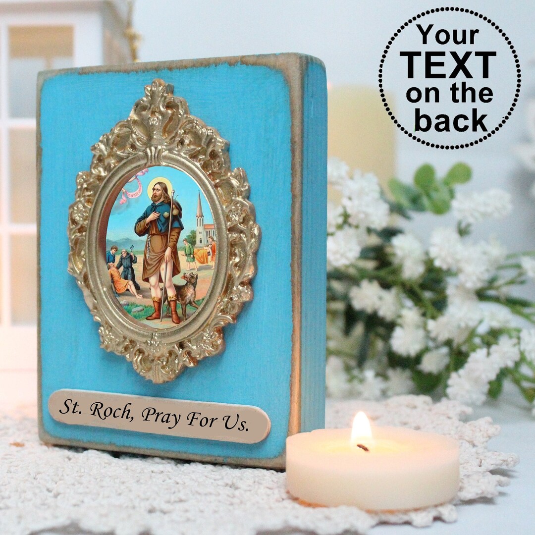 Patron Saint of Dogs, Saint Roch, St Rocco, Gift for Dog Lovers ...