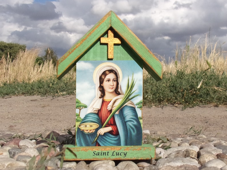 Saint Lucy Icon St Lucy Art Catholic Prints Religious Gift | Etsy