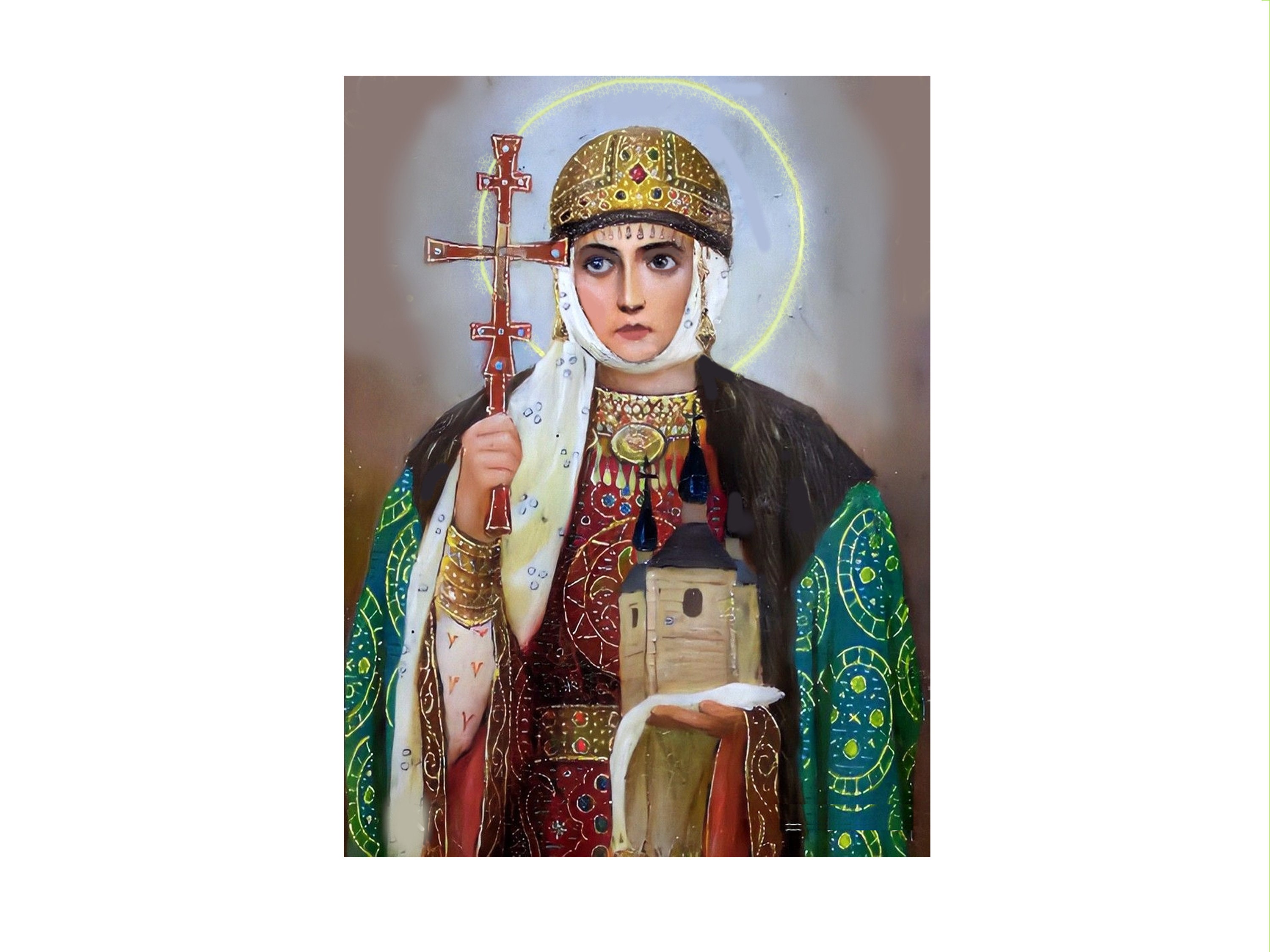 Saint Olga Icon Icon of St Olga Religious Personalized Gift - Etsy