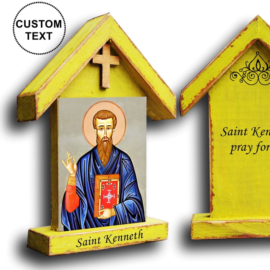 Saint Kenneth, Saint Canice, Christening for Boy, Saint Kenny, Catholic ...