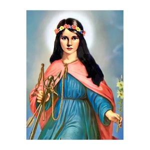 Saint Philomena Icon, St Philomena Print, Religious Gift, Christian ...