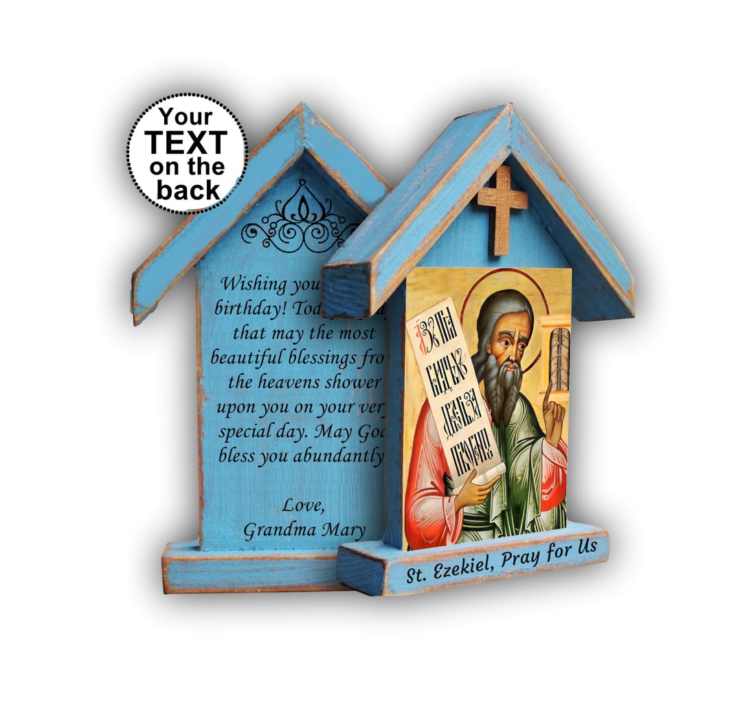 Saint Ezekiel, St Ezekiel Icon, Godmother Gift, Catholic Home Gifts ...
