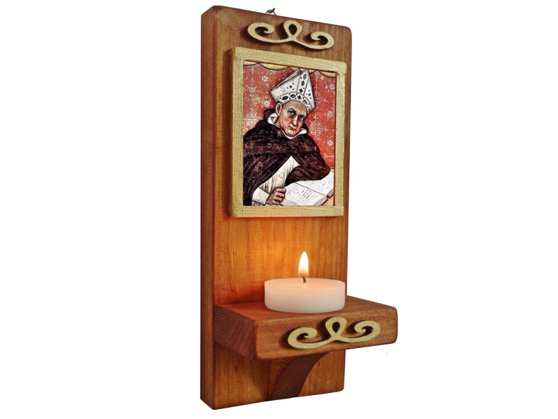 St Albert the Great Wooden Icon Saint Albert Patron of | Etsy