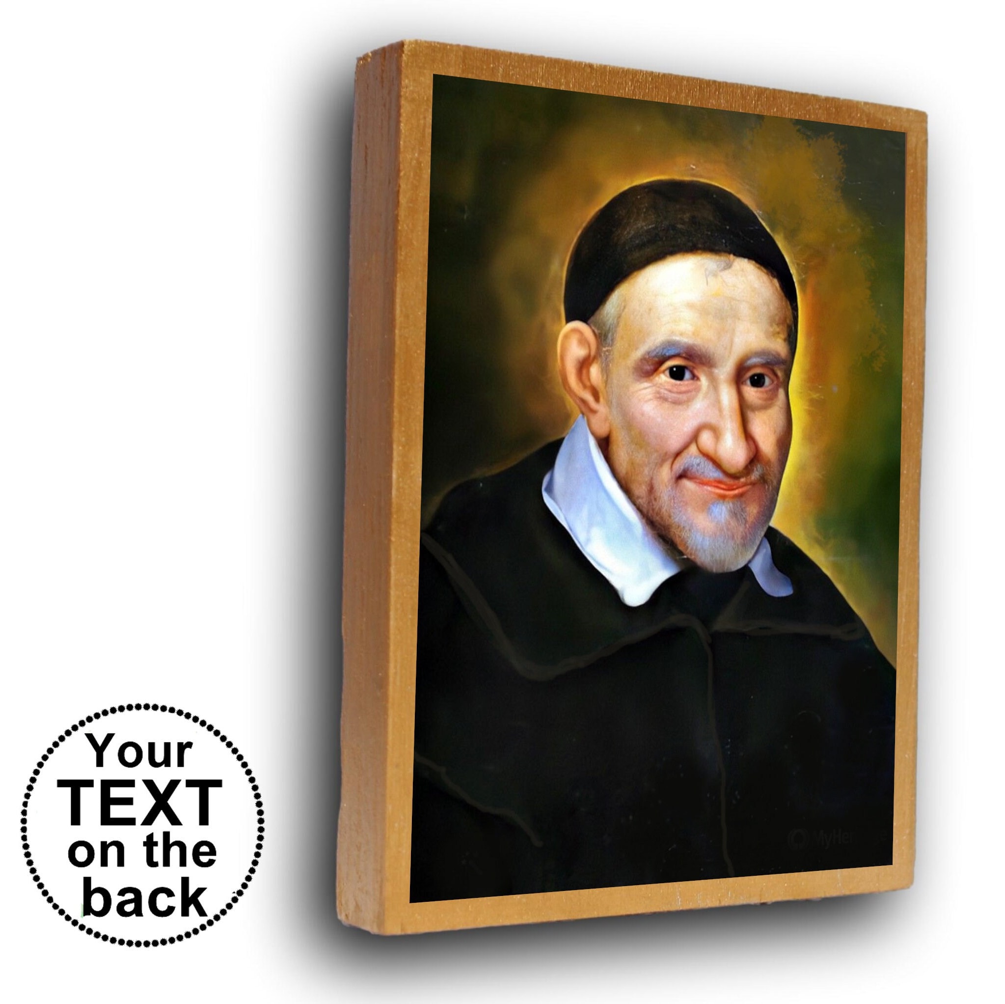 Famous Icons Handmade St Vincent De Paul Catholic Altar - Customizable ...