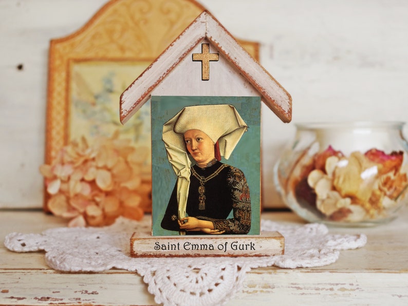 St Hemma of Gurk, Saint Emma, Christian Art, Religious Print ...