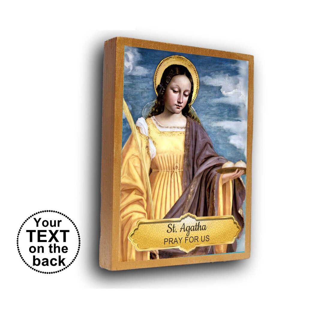Saint Agatha of Sicily, St Agatha Icon, Patron of Breast, Patron of ...