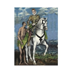 Saint Martin of Tours, Christian Wall Art, St Martin, Personalized ...