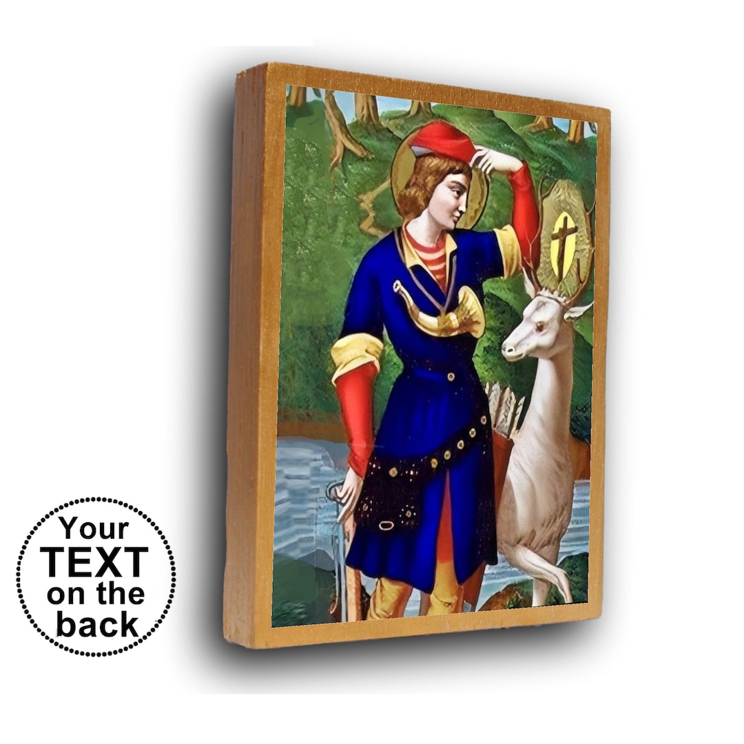 Saint Hubertus, Saint Hubert, St Hubertus Icon, Patron Saint of Hunters ...