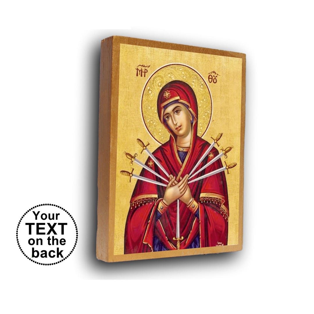 Our Lady of Sorrows Icon, Virgin Mary Seven 7 Sorrows, Virgin Mary ...