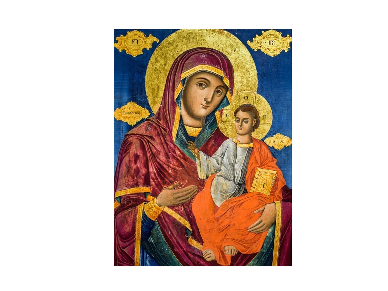 Virgin Mary Icon, Catholic Gift for Baptism, Saint Image, Madonna and ...