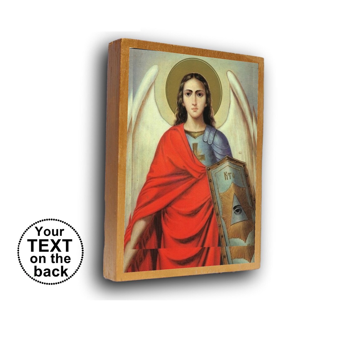 Archangel Michael Icon, Icon of St Michael, Angel Custom Gift ...