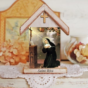 Saint Rita, Patron Saint, St Rita, Personalized Religion Gift, Gift for ...