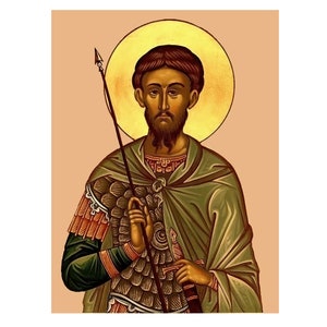 Saint Theodore Icon, St. Theodore Altar, Christian Icon, Baptisim Gift ...