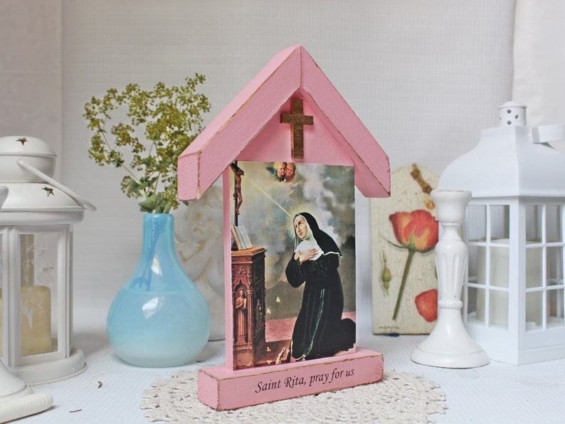 Saint Rita Patron Saint St Rita Personalized Religion Gift - Etsy