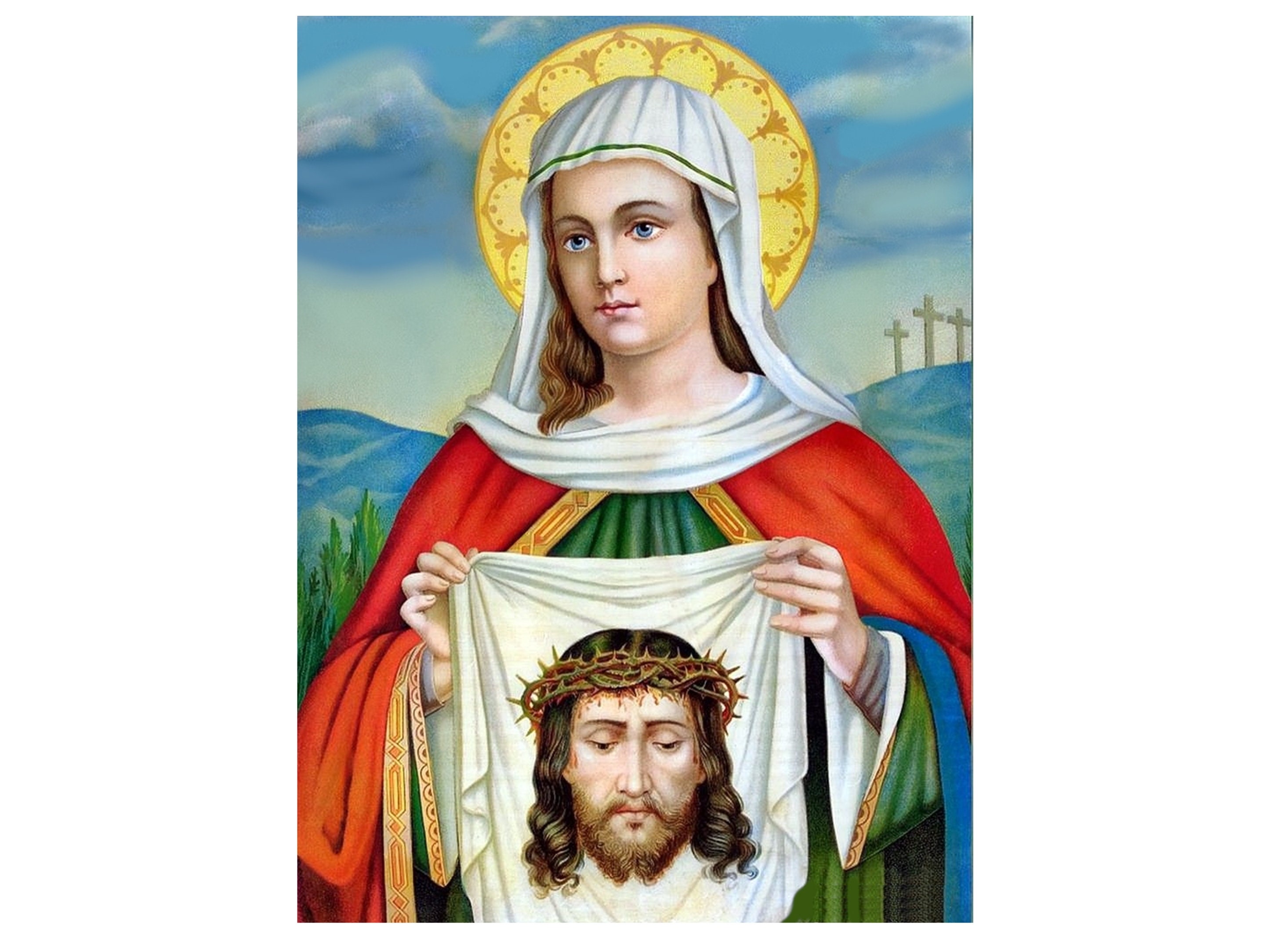 Icon of Saint Veronica St Veronica Print Religious Custom - Etsy