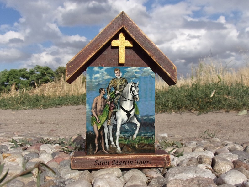 Saint Martin of Tours christian wall art st Martin | Etsy
