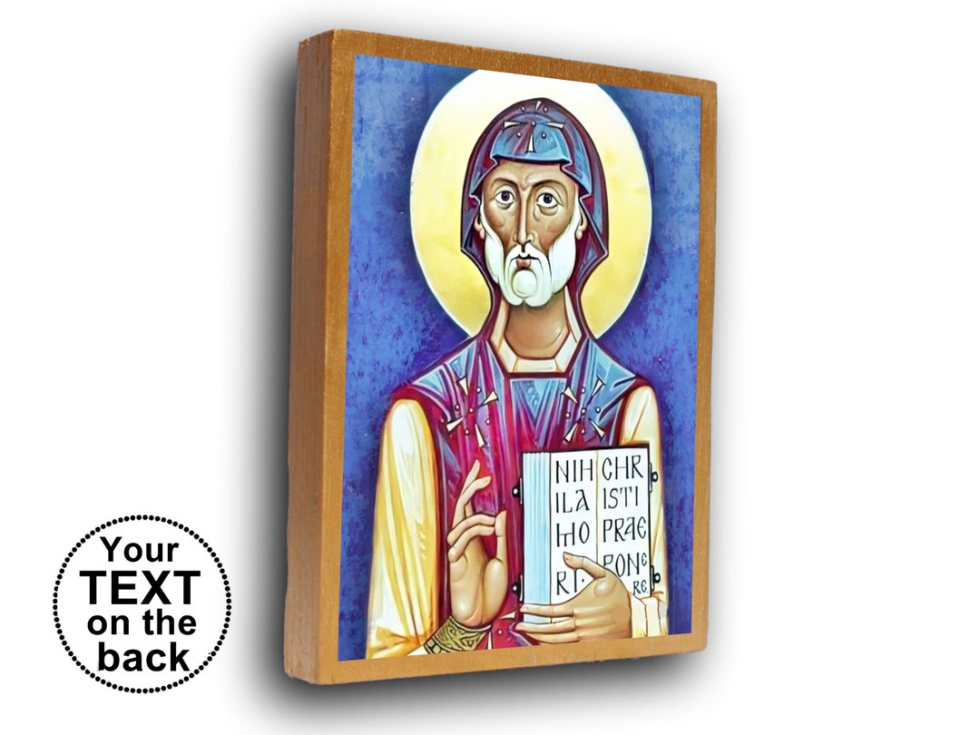 Saint Benedict of Nursia, Icon of St. Benedict, Patron of Europe, Saint ...