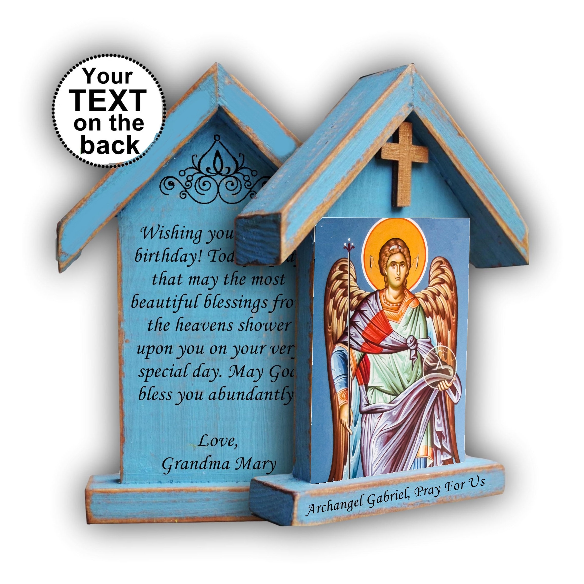 Archangel Gabriel Shrine, Guardian Angel Gift, First Communion - Etsy