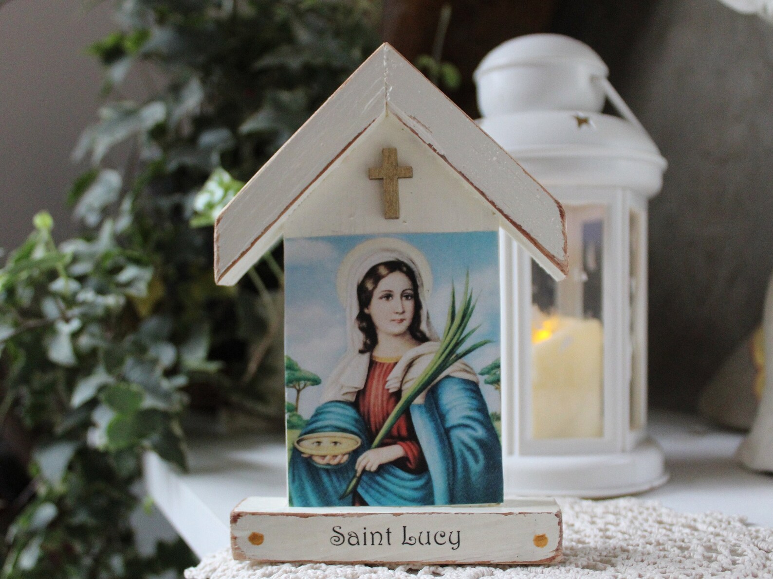Saint Lucy Icon St Lucy Art Catholic Prints Religious Gift | Etsy