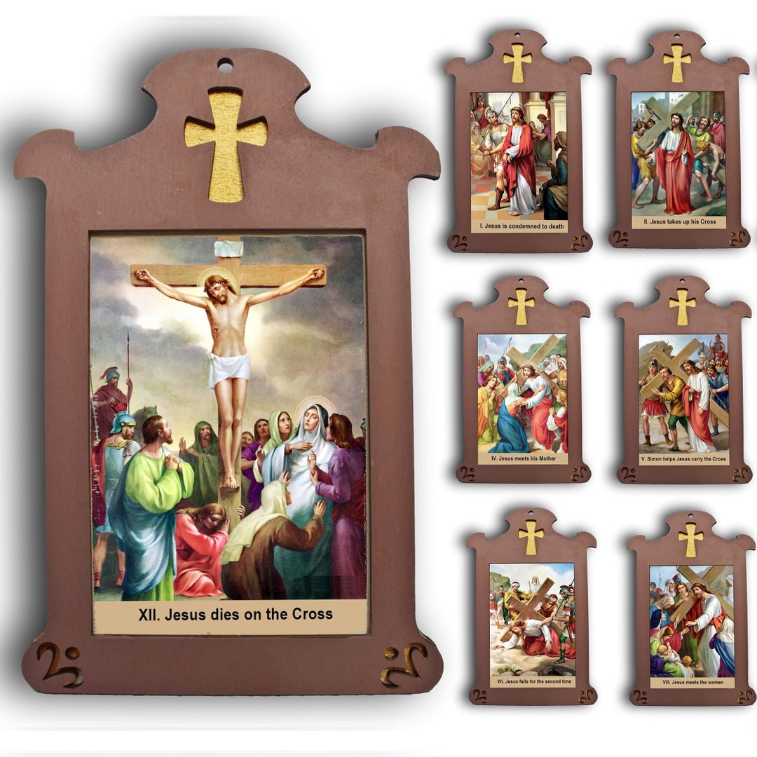 14 Stations of the Cross, Via Dolorosa, Via Crucis, Jesus Christ art ...