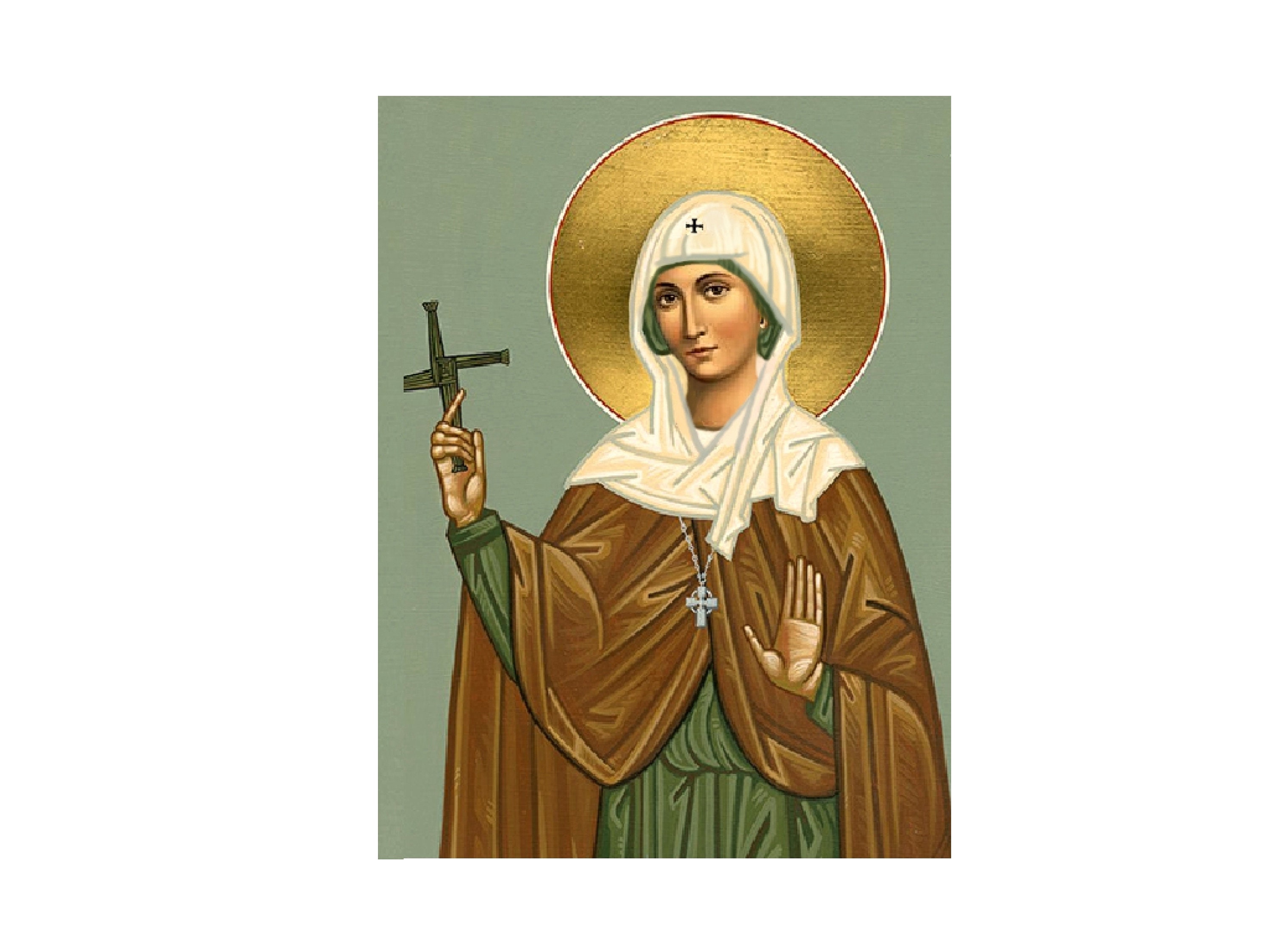 Brigid of Ireland icon personal altar st Brigid Patroness | Etsy