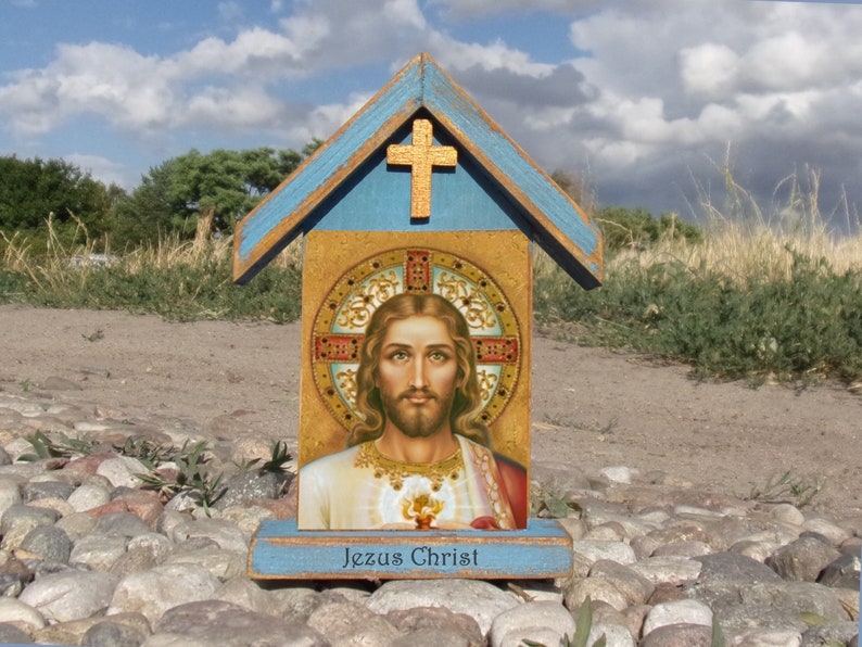 Jesus the Christ, Mini Shrine, Catholic Icon, Christian Personalized ...