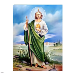 Handmade St Jude Thaddeus Icon, Waterproof, Time-resistant - Etsy