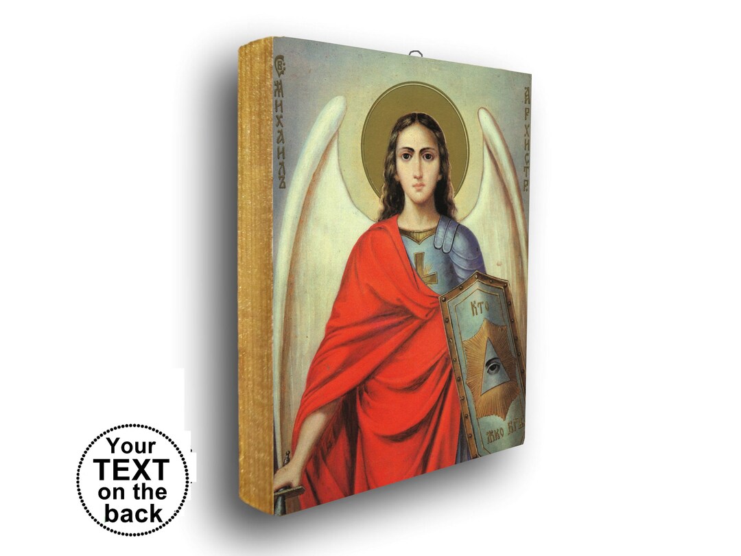 Archangel Michael Icon, Icon of St Michael, Angel Custom Gift ...