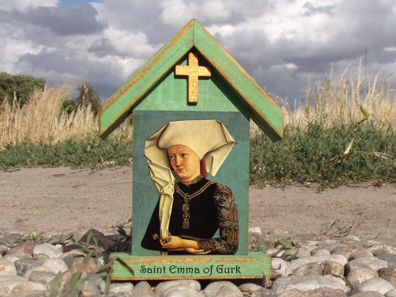 St Hemma of Gurk Saint Emma christian art religious print | Etsy