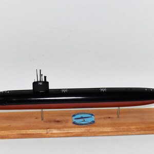 USS Springfield SSN-761 Submarine,navy,scale Model,mahogany,20 Inch,la ...